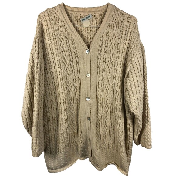 Ulla Popken | Sweaters | Ulla Popken Cable Knit Cardigan Sweater Women Size Xl Chunky Cozy Warm ...